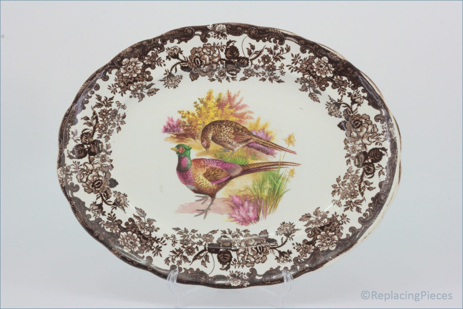 Palissy - Game Series (Birds) - 12" Oval Platter (Pheasant) – ChinaMatchers